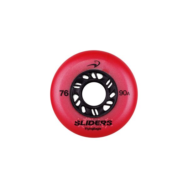 FLYING EAGLE SLIDERS RED 76MM 90A WHEEL (UNIT)