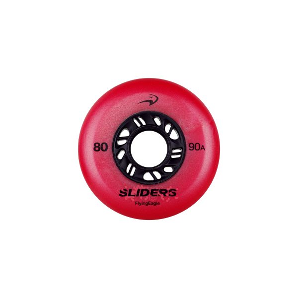 FLYING EAGLE SLIDERS RED 80MM 90A WHEEL (UNIT)