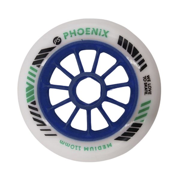 POWERSLIDE TLTF PHOENIX 110MM DD MEDIUM BLUE CORE WHEELS (8 PACK)